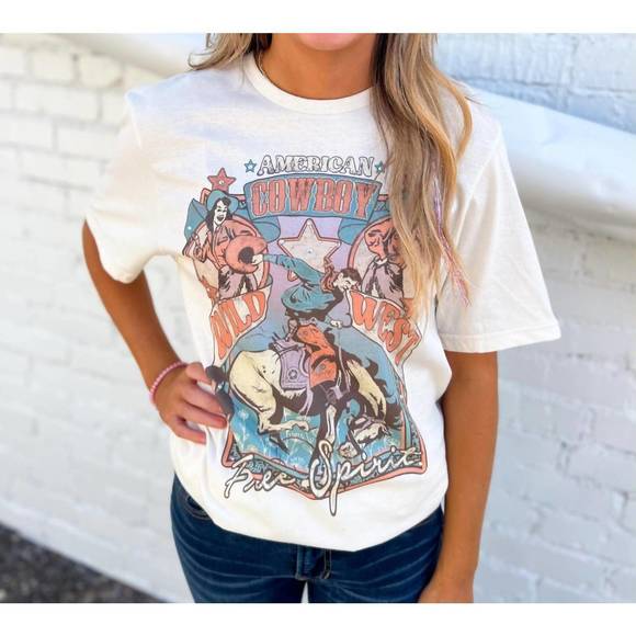 J.COONS | Tops | New Jcoons American Cowboy Wild West Tshirt In White ...